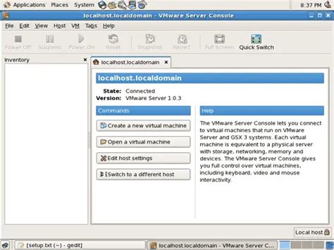 How To Install VMware Server On A CentOS Desktop