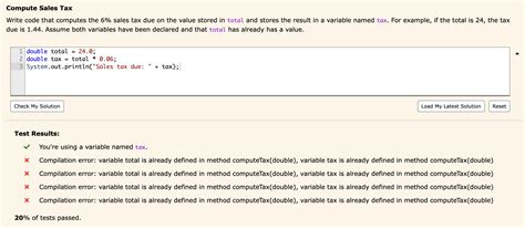 Solved Compute Sales Taxwrite Code That Computes The 6