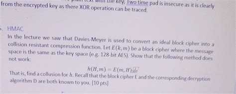 From The Encrypted Key As There Xor Operation Key