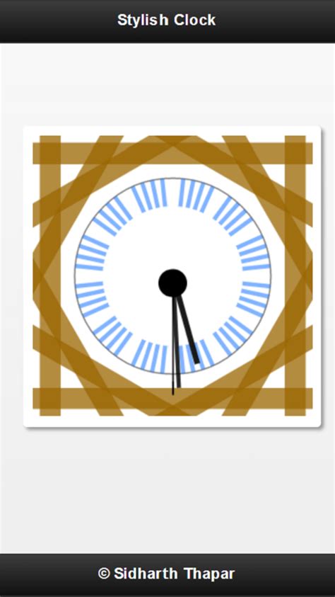 Stylish Clock Devpost
