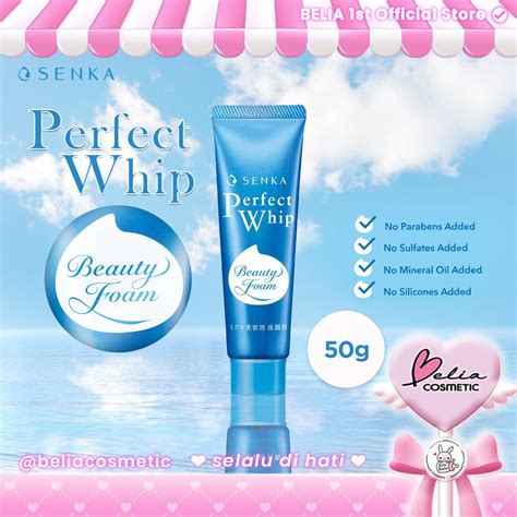 Jual [ Belia ] Senka Perfect Whip Facial Foam Biru 50 G Normal To Dry