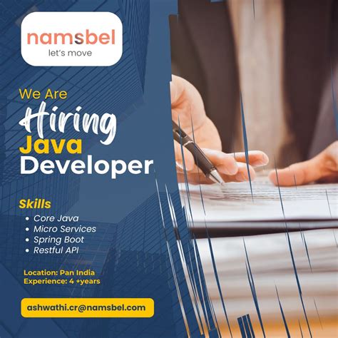 Ashwathi Cr On Linkedin Namsbelhiring Javadevelopers Javadev Javadeveloperlife Codewithjava