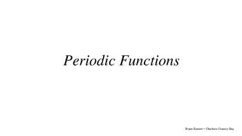IB Math SL Periodic Functions PowerPoint Notes By Carolina IB Math