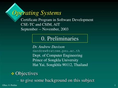 PPT Operating Systems PowerPoint Presentation Free Download ID 8138
