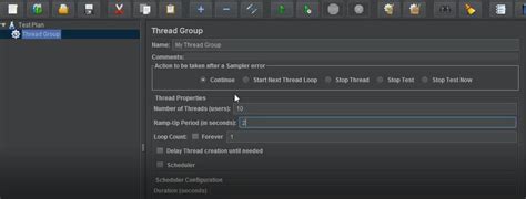 JMeter Thread Group SOFTWAREHOUR