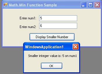 How To Use Math Min Function In VB NET SourceCodester