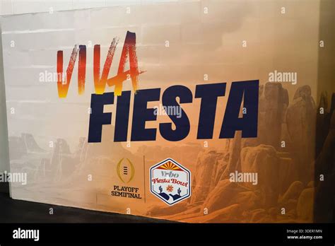 A View Of The Game Signage Before The Fiesta Bowl College Football