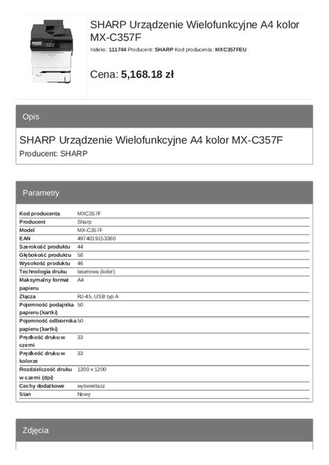 sharp mx c357f