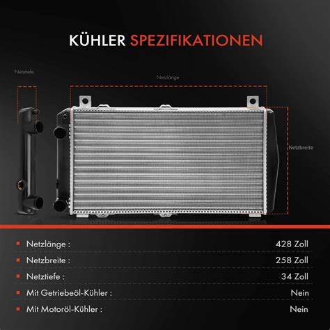 Kühler Wasserkühler Motorkühler Schaltgetriebe Für Wartburg 353 13l