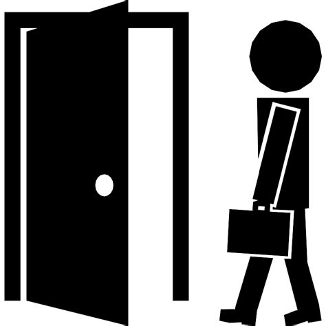 Teacher And Open Class Door Vector Svg Icon Svg Repo