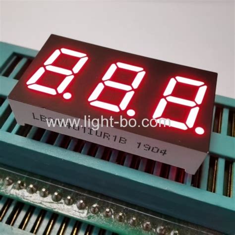 Ultra Bright Red 04inch 3 Digit 7 Segment Led Display Common Anode For Temperature Controller