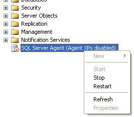 SQL Server Post SQL SERVER Server Configurations Options Agent XPs