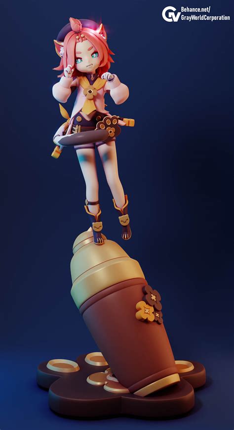 Diona Genshin Impact 3d Model By Gray World Corporation