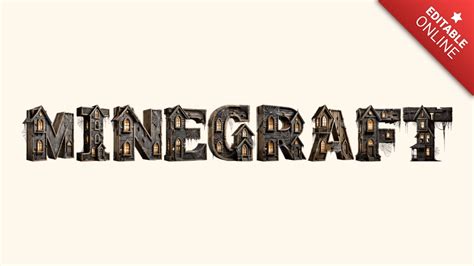 Minecraft Haunted House Font Text Effect Generator