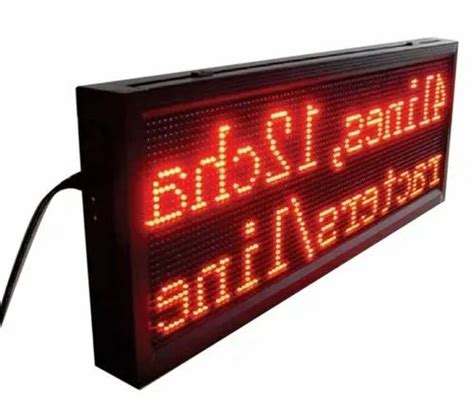 Red Led Moving Message Display Input Voltage V At Rs Square Feet In Bid