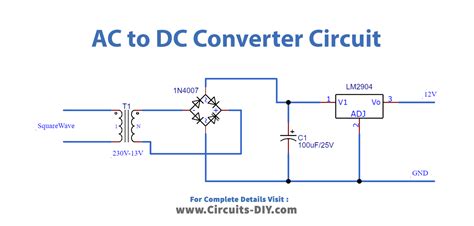 Ac To Dc Converter Circuit Diagram 44 Off