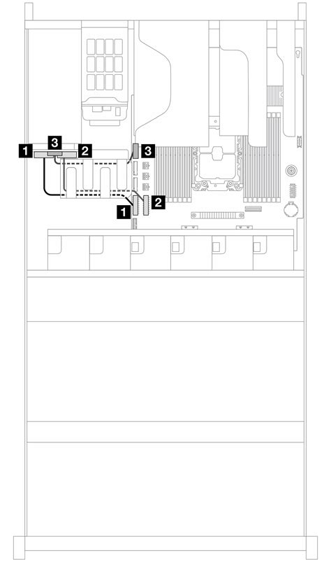 Cable Routing For Power Input Board PIB ThinkSystem HS350X V3 Lenovo Docs
