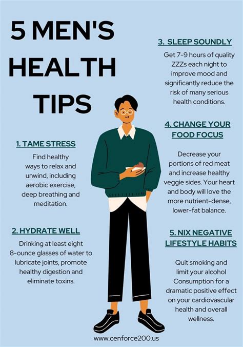 5 Mens Health Tips Men Health Tips Health And Fitness Articles Healthy Man