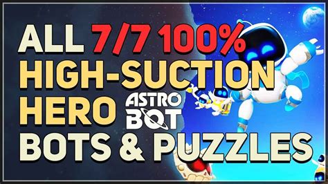 Astro Bot High-Suction Hero All Bots and Puzzle Pieces Collectibles 100% Walkthrough - YouTube