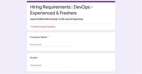 hiring requirements devops experienced and freshers vimal daga 26
