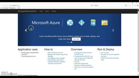 How To Deploy Aspnet Core 20 Mvc Application To Microsoft Azure Web App Using Bitbucket Youtube