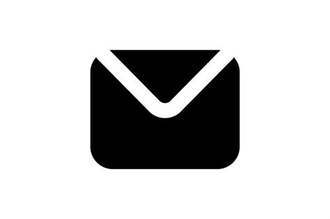 unread message black glyph ui icon masterbundles