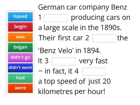 Past Simple Vincent Complete The Sentence