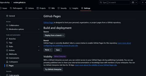 Creating Github Pages Diginode