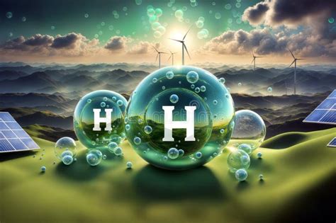 Digital Abstract Of Hydrogen S Role In Space Exploration Generative Ai