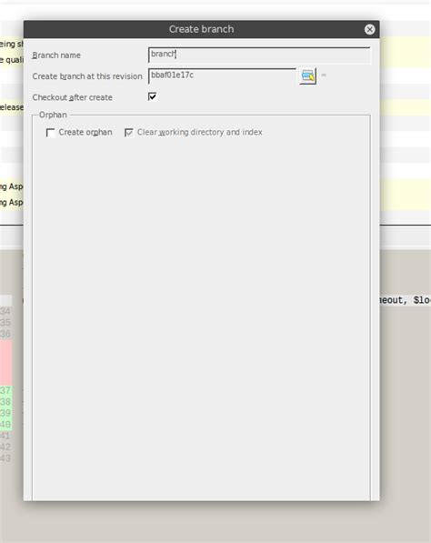 Create Branch Modal Buttons Under Linux Mono Issue Gitextensions Gitextensions GitHub