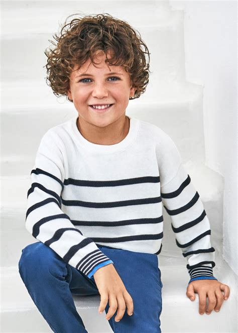 Pullover Streifen Better Cotton Jungen Marine Mayoral