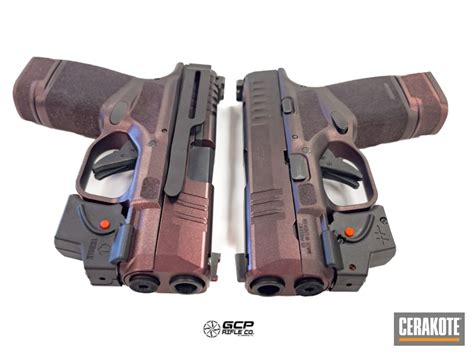 Springfield Armory Hellcats Cerakoted Using Armor Black And High Gloss