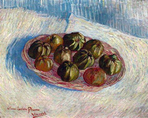 Vincent Van Gogh Basket Of Apples 24 Inch Large Canvas Print Buy