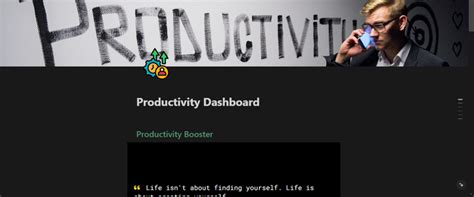 Productivity Dashboard