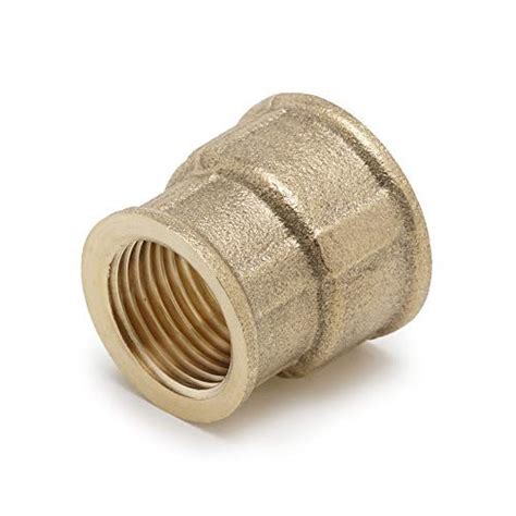 Brass Reducing Coupling 1 2 Inch Female X 3 4 Inch Female Threaded
