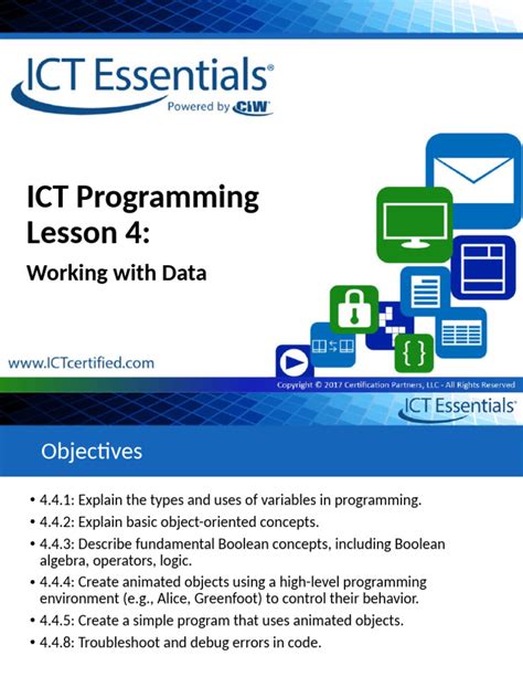 Ict Programming Lesson 4 Pdf