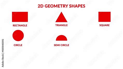 Geometric Shapes Animation Math Shapes Of Geometry Rectangle Square