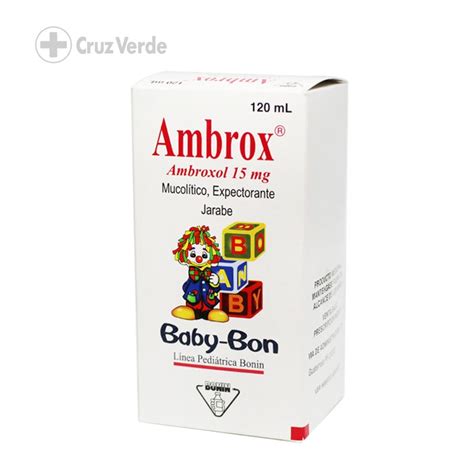 Ambrox 15mg 5ml 120ml Jarabe Cruz Verde