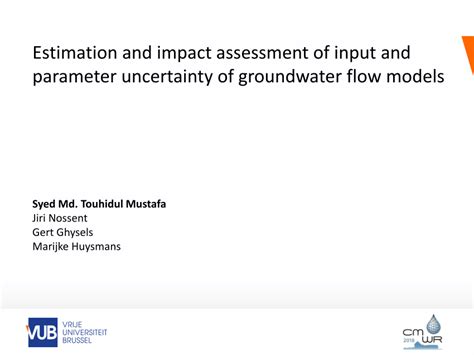 Pdf Estimation And Impact Assessment Of Input And Parameter