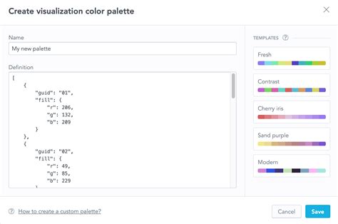 Create Custom Color Palettes Gooddata Cloud