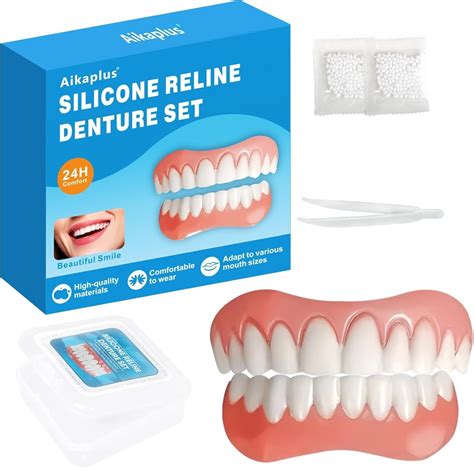 Moldable False Teeth Silicone Dentures Men And Veneers Teeth For Women Upper