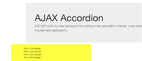 Ajax Control Toolkit Tutorial Accordion Part Two