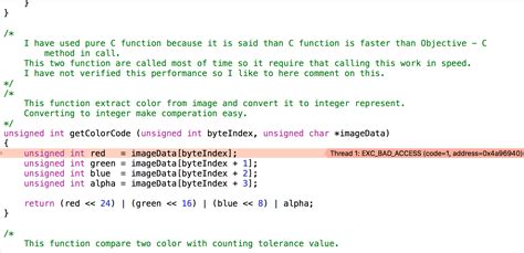 Ios Error In Filling Color In Uiimage By Using Flood Fill Stack