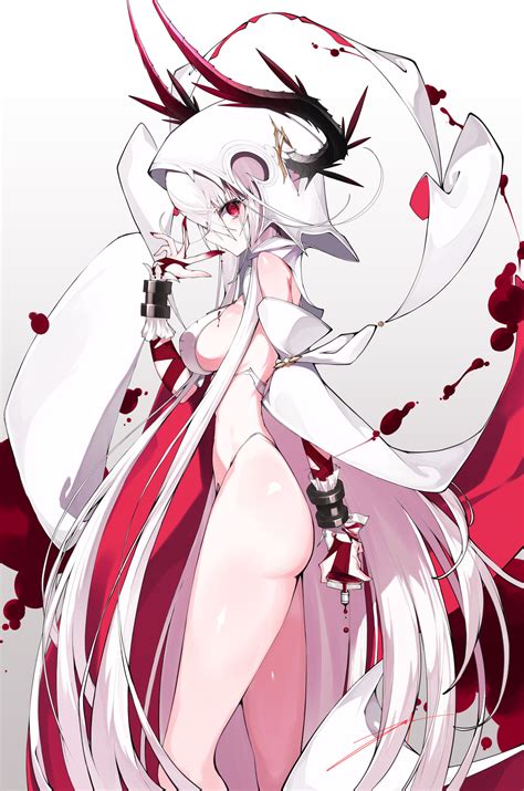 Yonagi White Original Absurdres Commentary Highres 1girl Ass