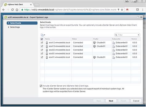 What Is The Best Way To Collect VSphere Log Files
