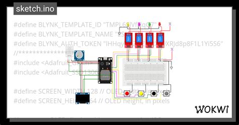 Blynk Leds And Analog DHT OLED Copy Wokwi ESP STM Arduino Simulator