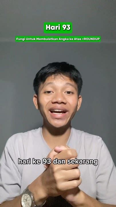 Day 93 Fungsi Roundup Excelindonesia Excel Excelday