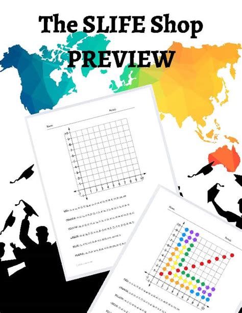 Single Quadrant Coordinate Plane Plotting Points Worksheets Set Of 2