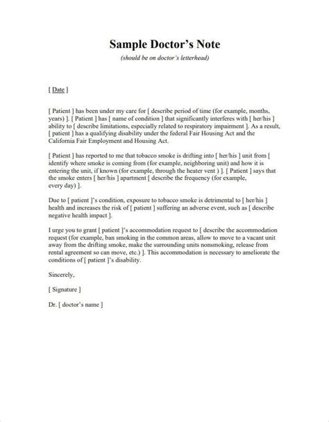 Disability Sample Letter From Doctor Confirming Illness