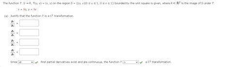 solved the function t s→r t u v x v ﻿on the region